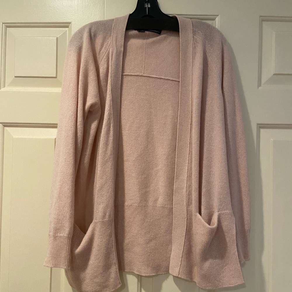 360 Cashmere Blush Pink Cashmere Cardigan - Gem